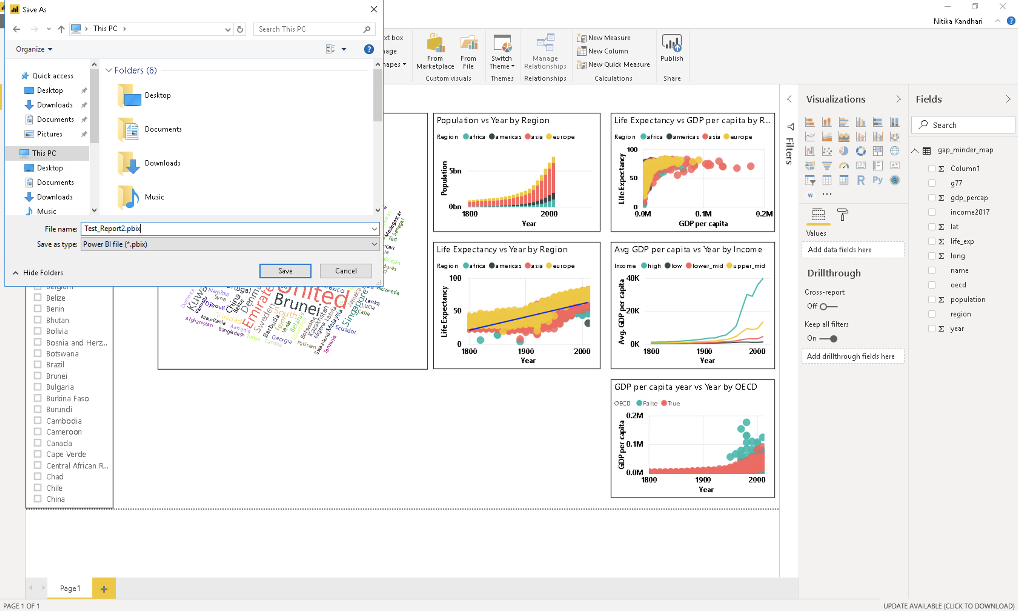 Power Bi Desktop Dashboard LogivastX